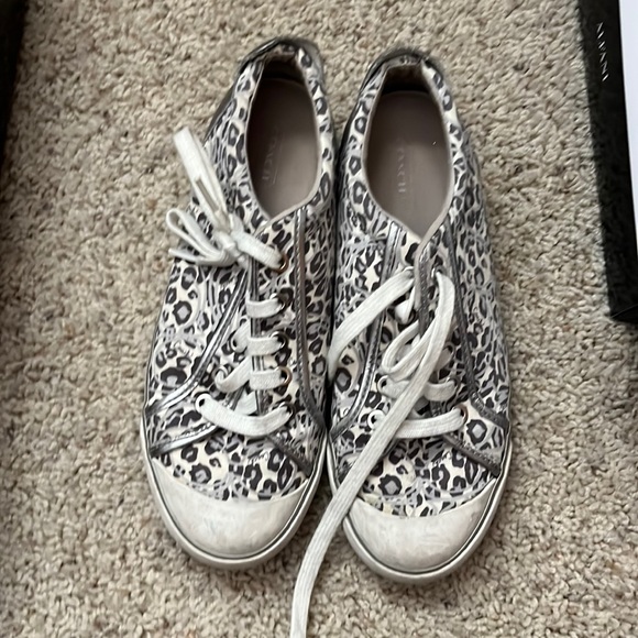 Coach | Shoes | Coach Cheetah Tennis Shoes | Poshmark